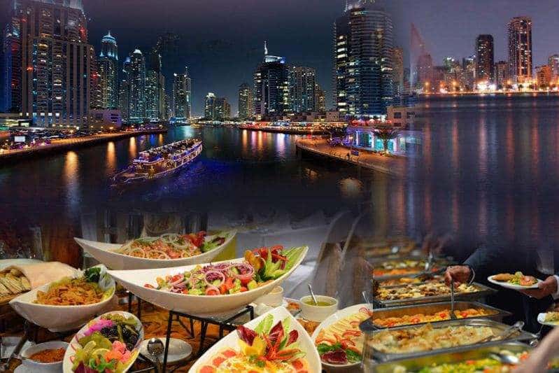 Dinner Cruise at Dubai Marina with Dhow Cruise Deira in 100AED